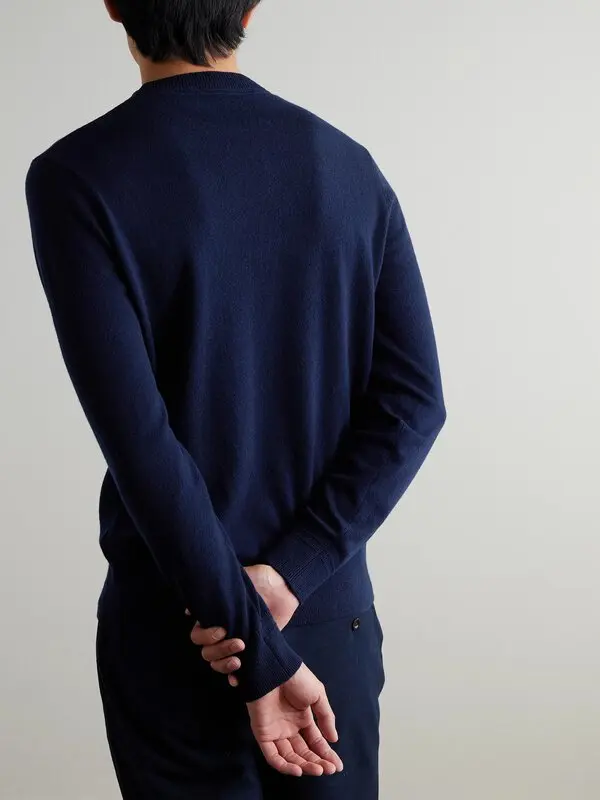 Mr P. Curtis Cashmere Sweater - Blue