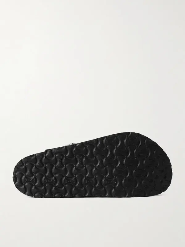 BIRKENSTOCK London Suede Clogs - Black