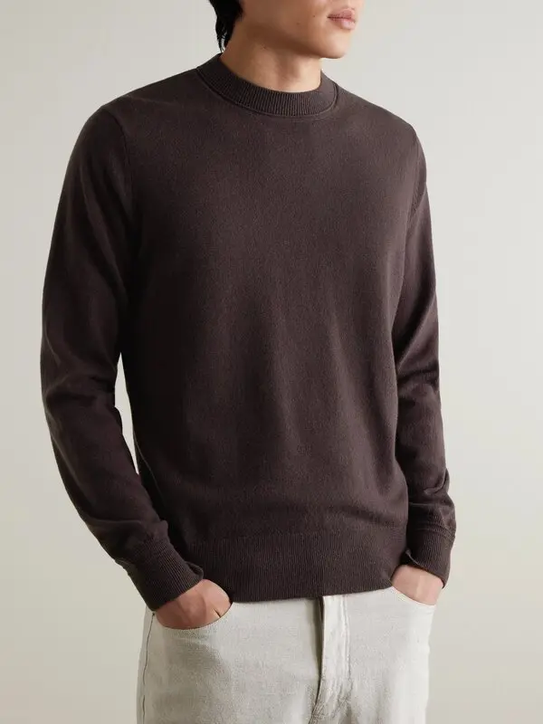 Mr P. Curtis Cashmere Sweater - Brown