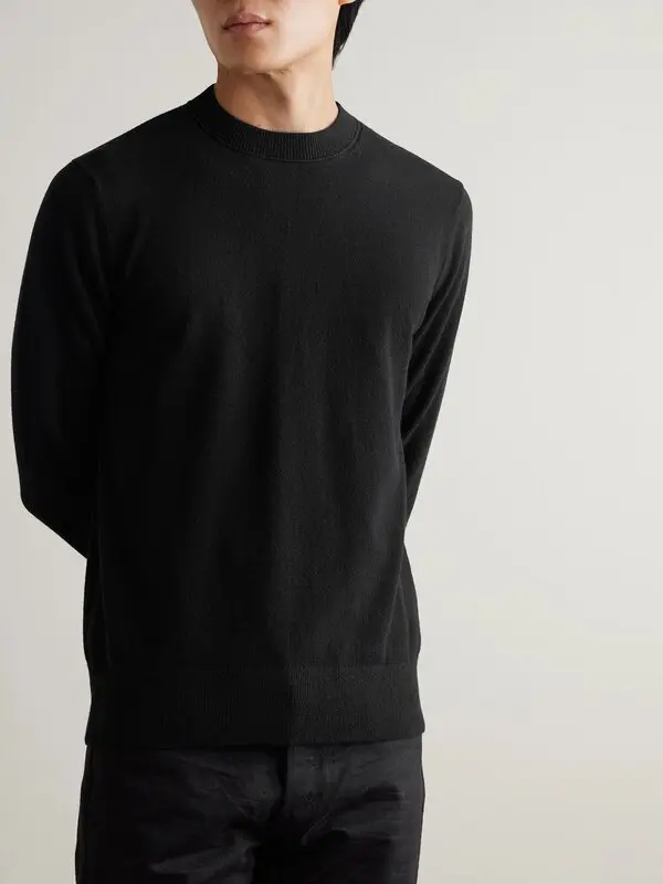 Mr P. Curtis Cashmere Sweater - Black