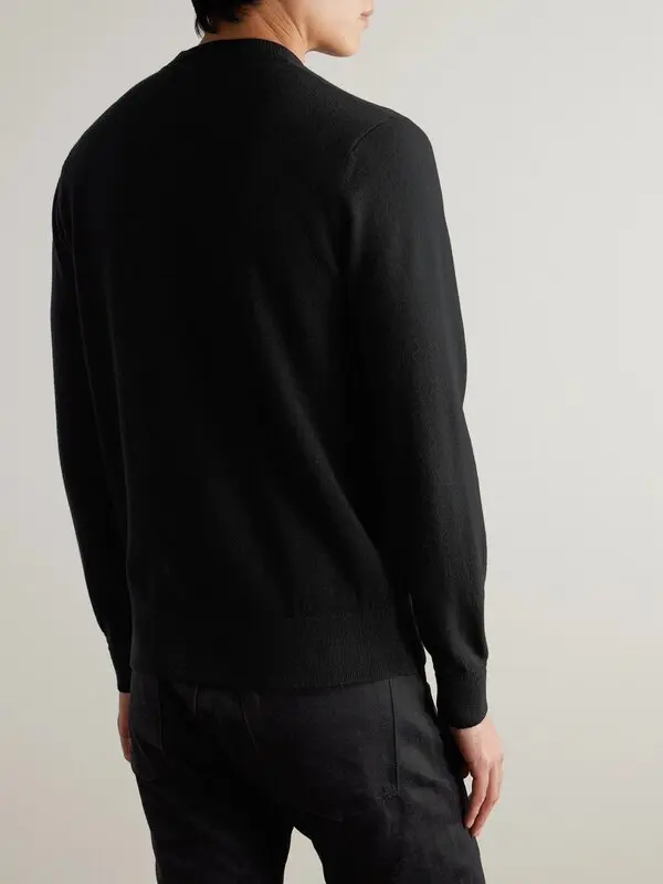 Mr P. Curtis Cashmere Sweater - Black