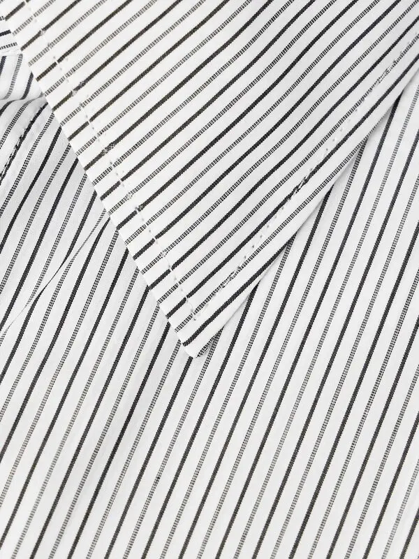 Zegna Striped Cotton Shirt - Gray