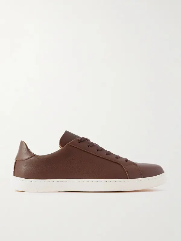 George Cleverley Jack Iii Leather Sneakers - Brown
