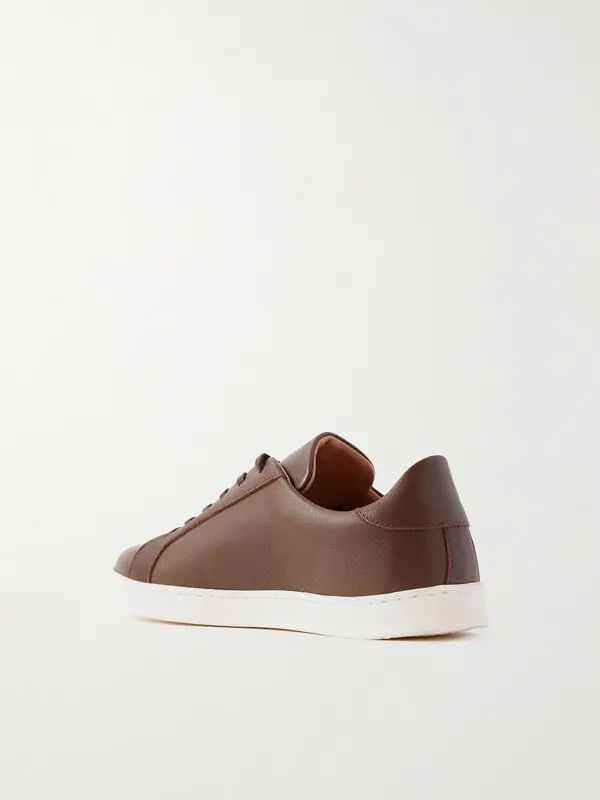 George Cleverley Jack Iii Leather Sneakers - Brown