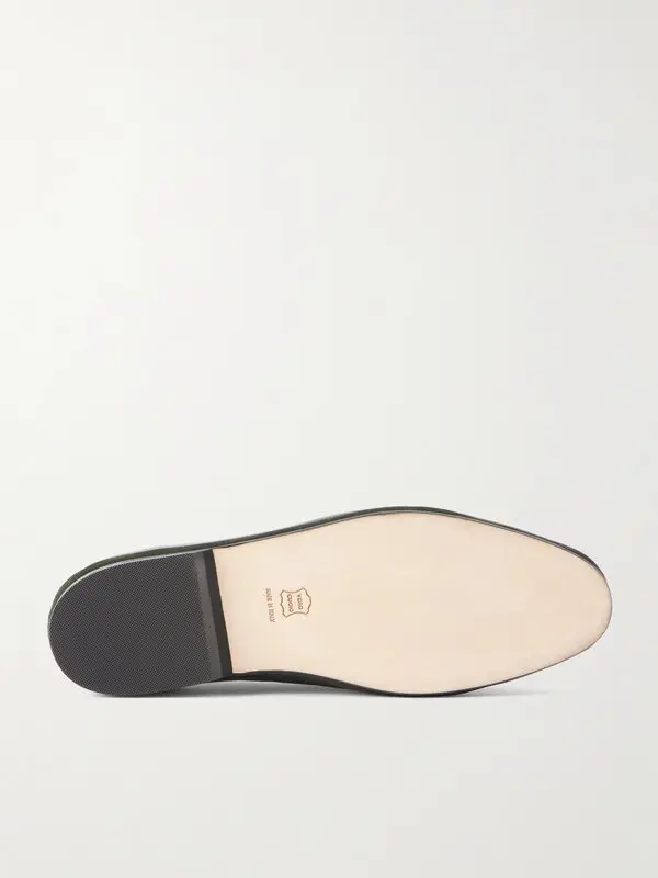 Rubinacci Marphy Tasseled Leather Loafers - Green