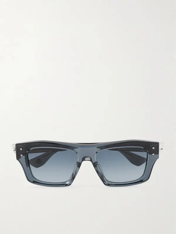 Dita Grandmaster-eight Square-frame Sunglasses - Gray