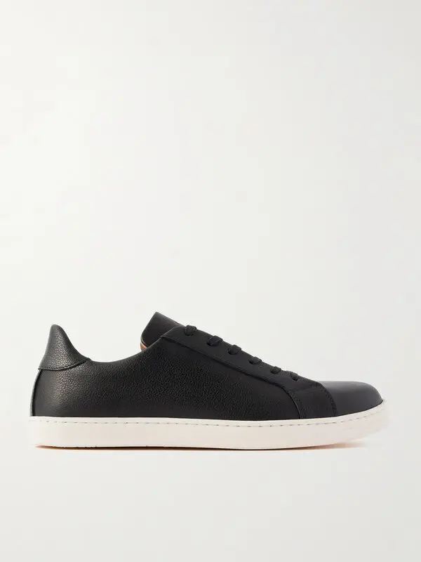 George Cleverley Jack Iii Full-grain Leather Sneakers - Black
