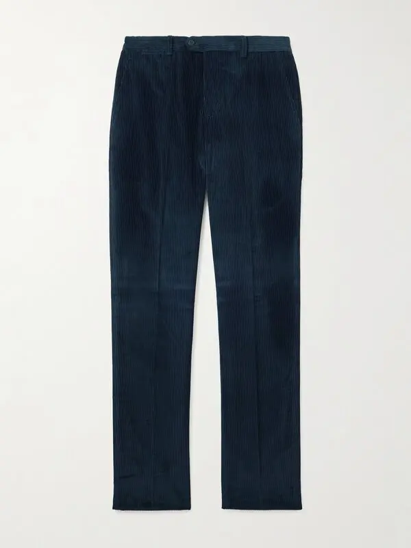 Rubinacci Straight-leg Cotton-corduroy Trousers