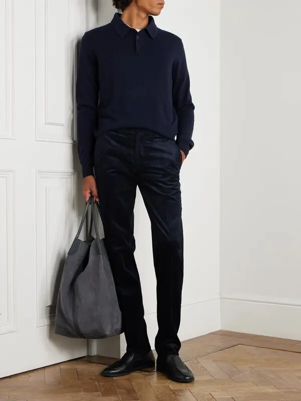 Rubinacci Straight-leg Cotton-corduroy Trousers