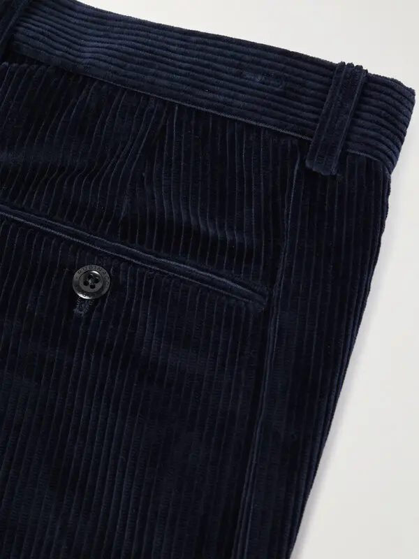 Rubinacci Straight-leg Cotton-corduroy Trousers