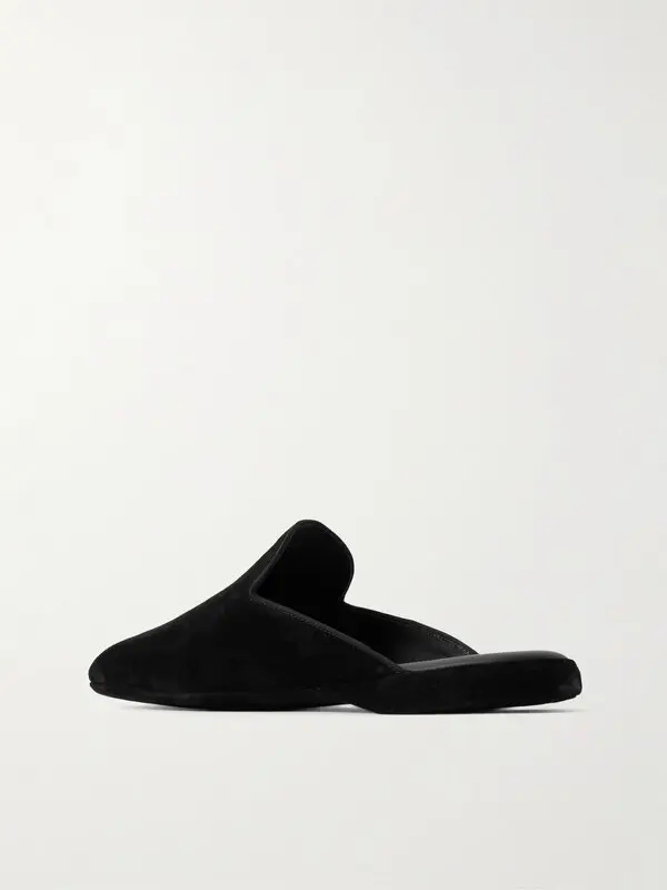 Rubinacci Velvet Slippers - Black