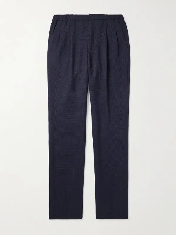 Rubinacci Straight-leg Pleated Super 130s Wool Trousers