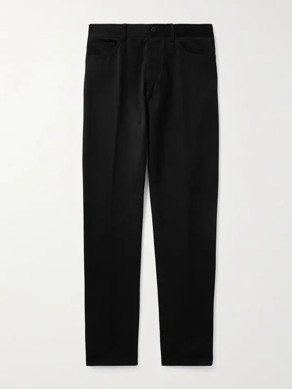 Rubinacci Straight-leg Cotton-moleskin Trousers