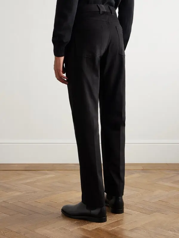 Rubinacci Straight-leg Cotton-moleskin Trousers