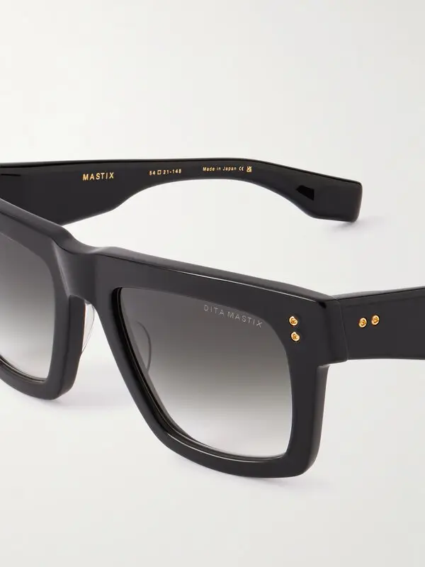 Dita Mastix Square-frame Sunglasses - Black