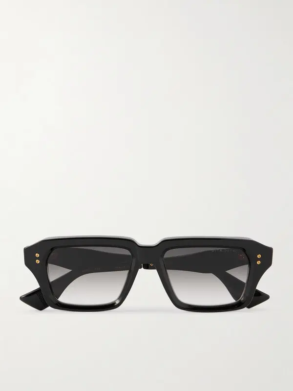 Dita Detron Square-frame Sunglasses - Black