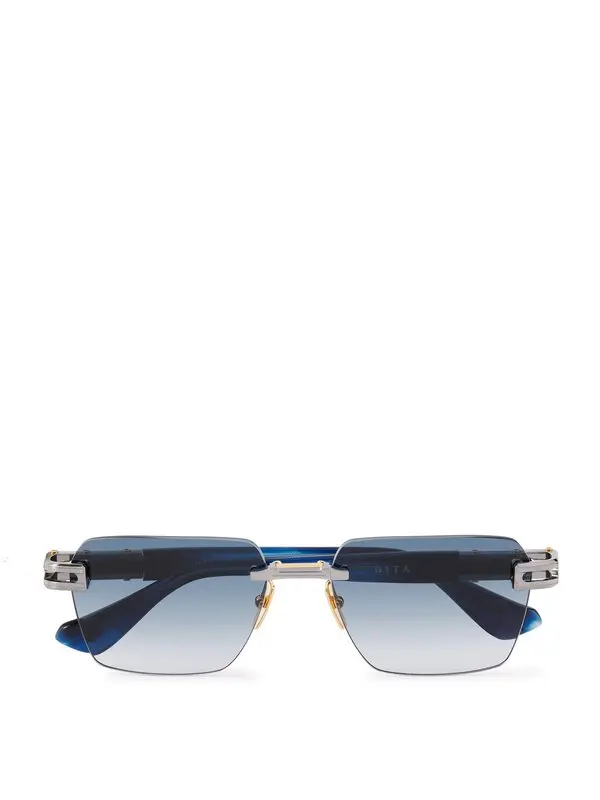Dita Meta-evo One Square-frame Sunglasses - Blue