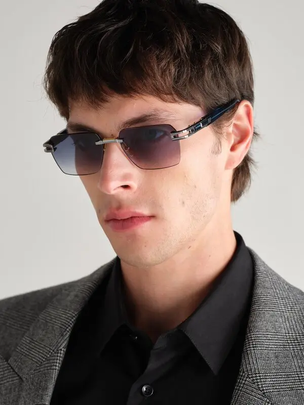 Dita Meta-evo One Square-frame Sunglasses - Blue