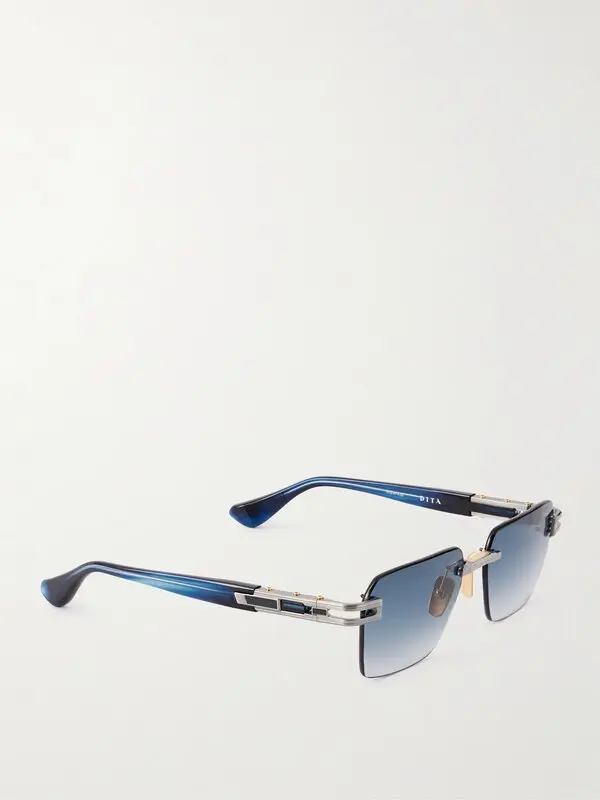 Dita Meta-evo One Square-frame Sunglasses - Blue