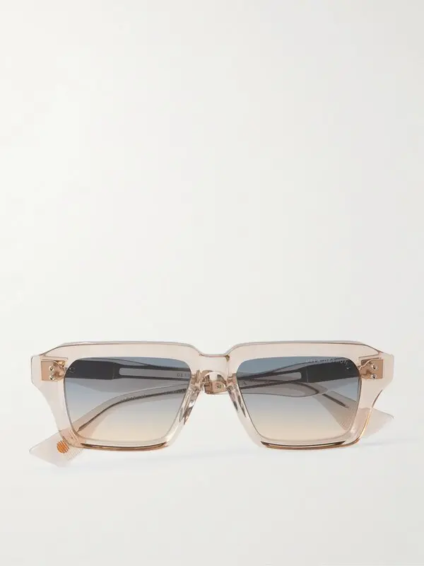 Dita Grandmaster-nine Square-frame Sunglasses - Brown
