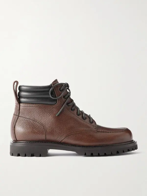 YUKETEN Salvia Full-grain Leather Boots