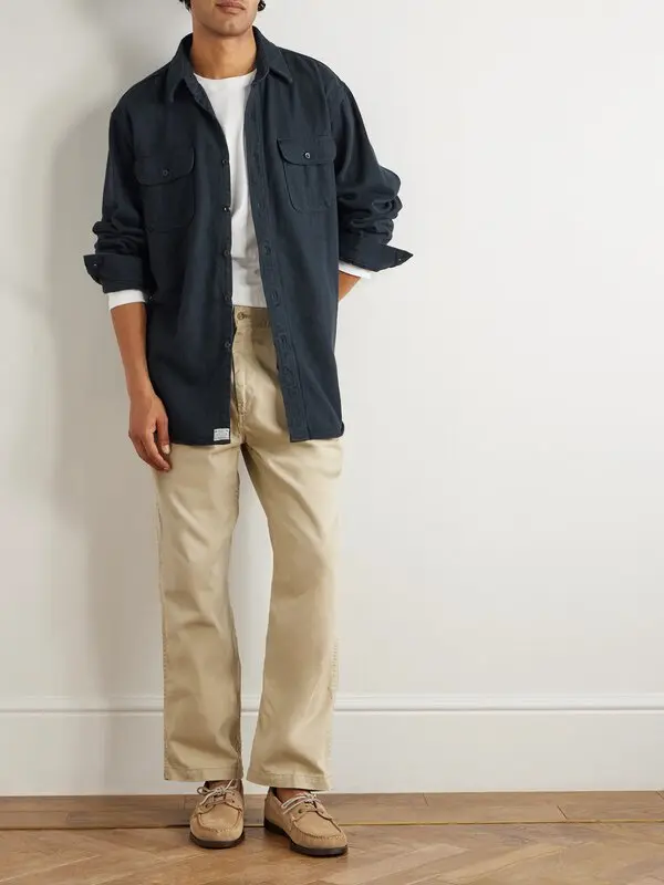 ORSLOW Organic Cotton-flannel Shirt - Blue