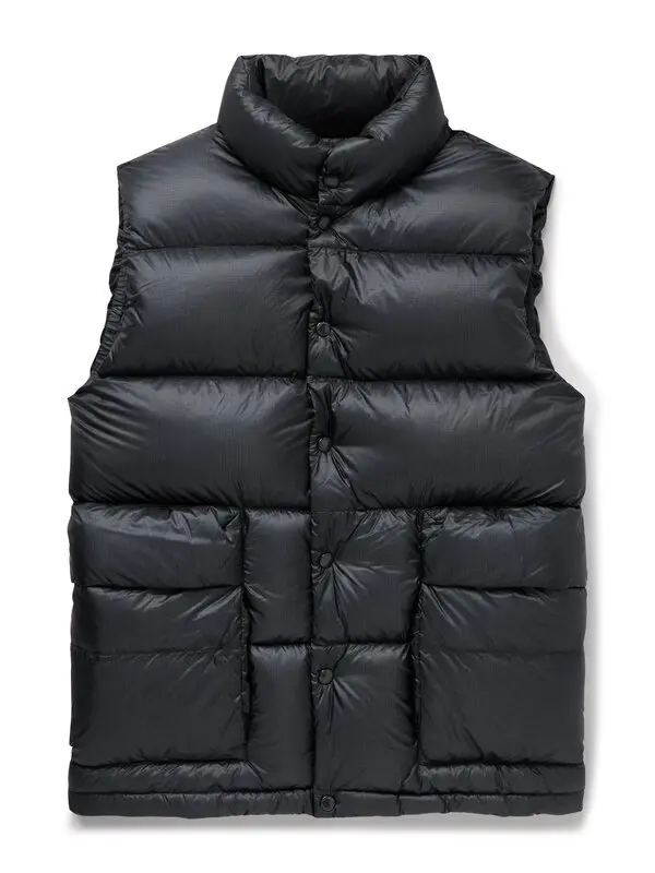 C.P. COMPANY Quilted Ripstop Down Gilet - Gray