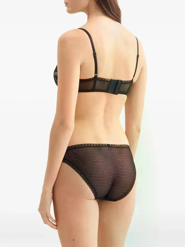 ERES Evidence Lace Demi-cup Bra - Black