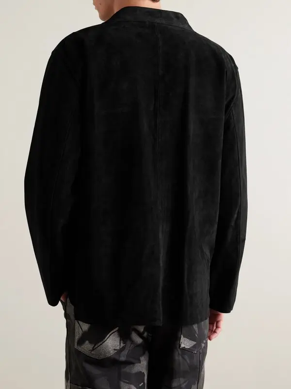 BODE Suede Overshirt - Black