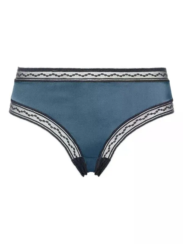 ERES Rêveur Lace-trimmed Thong - Blue