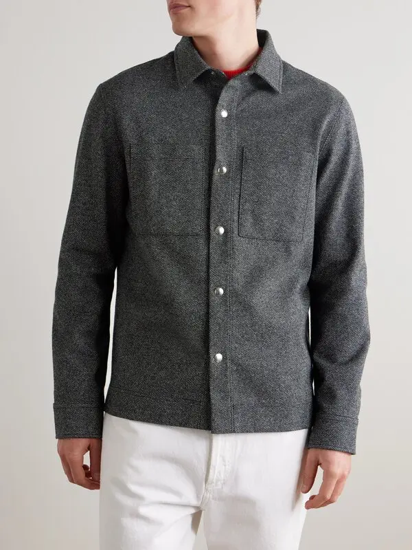 Mr P. Twill Overshirt - Gray