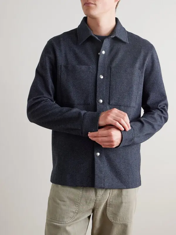 Mr P. Twill Overshirt - Blue