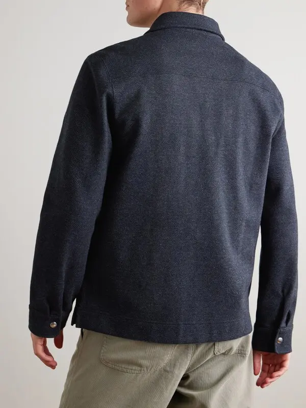 Mr P. Twill Overshirt - Blue