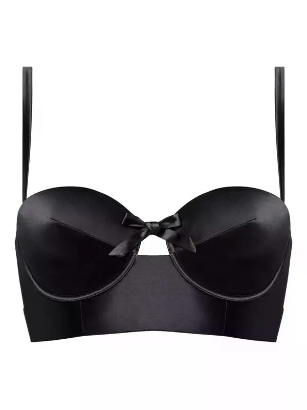 ERES Greta Bow-detail Bra - Black