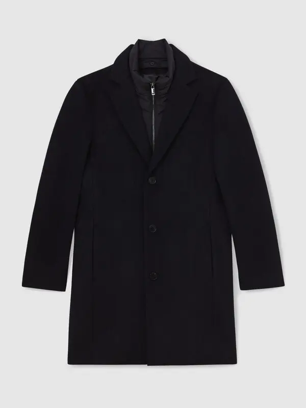 REISS Wool-blend Overcoat
