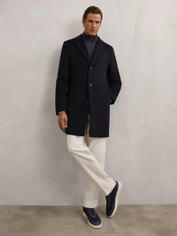 REISS Wool-blend Overcoat