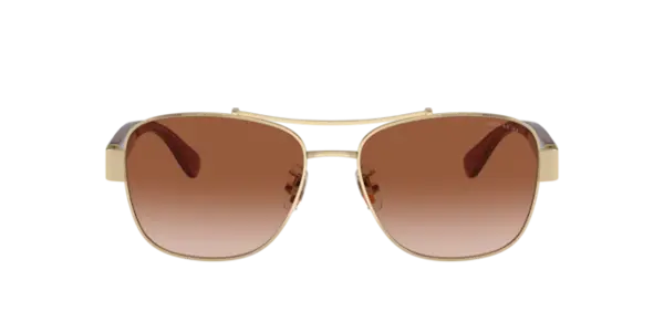 COACH Pilot Sunglasses - Shiny Light Gold