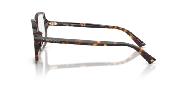 JIMMY CHOO Square Eyeglasses - Havana