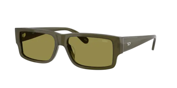 DIESEL Rectangle Frame Sunglasses - Green