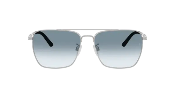 Oliver Spencer Square Sunglasses With Transitions® Lenses - Brushed Silver