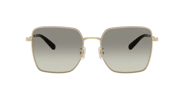 COACH Square Sunglasses - Shiny Light Gold,black