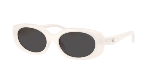 COACH Oval Frame Sunglasses - Milky Cloud