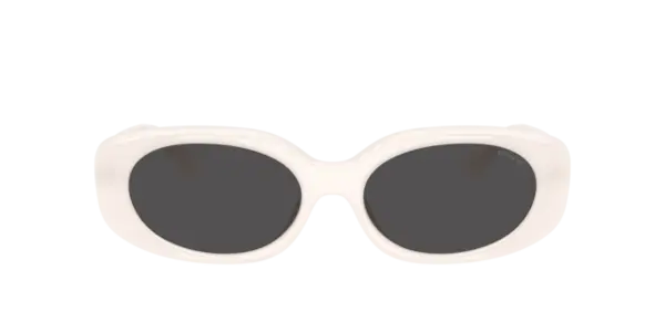 COACH Oval Frame Sunglasses - Milky Cloud