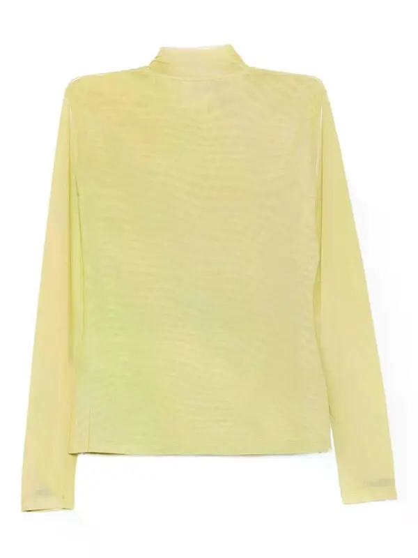 Karl Lagerfeld Mesh Long-sleeve Top