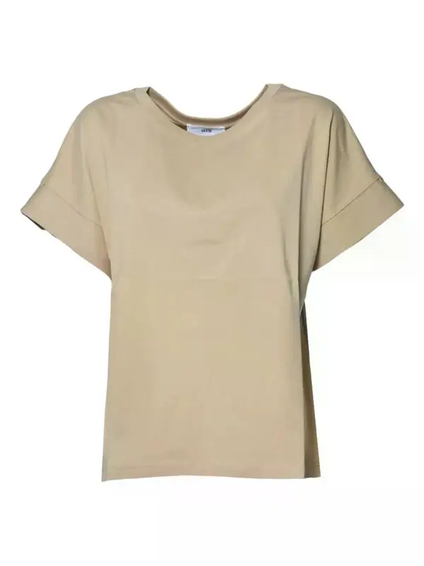 SOLOTRE Cuffed T-shirt - Neutrals