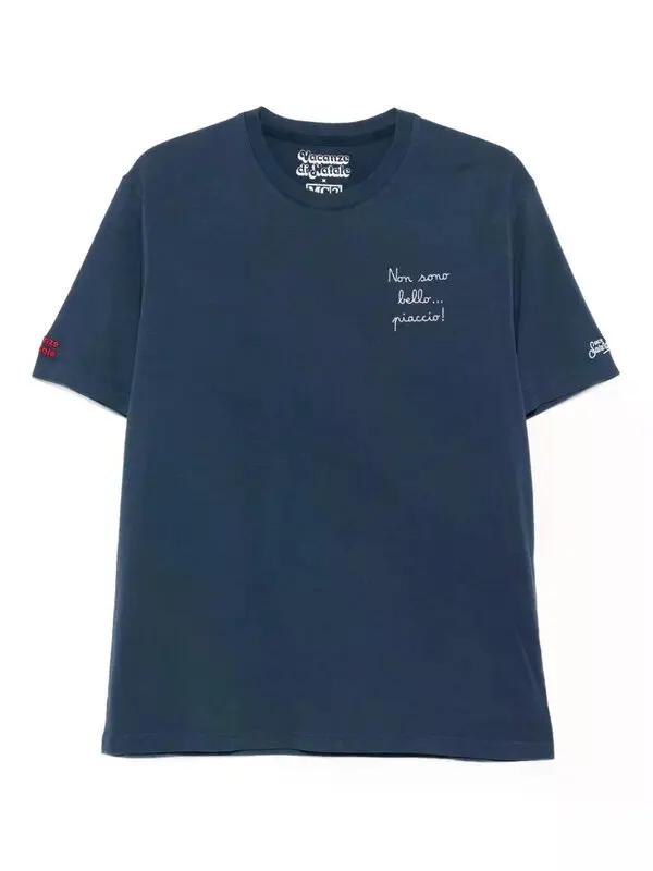 MC2 SAINT BARTH Text-print T-shirt - Blue