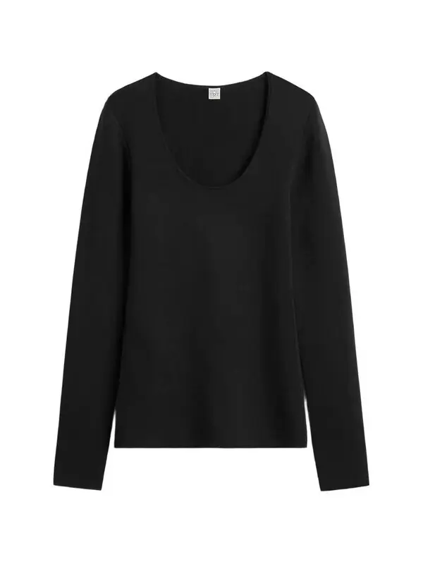 TOTEME Knitted Top - Black