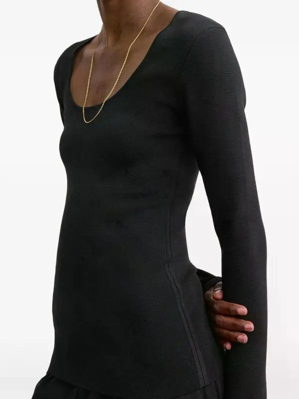 TOTEME Knitted Top - Black