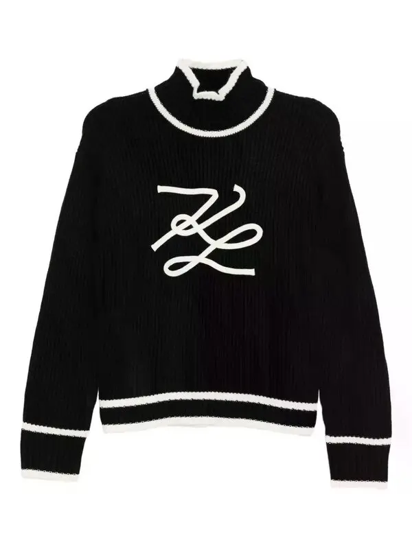 Karl Lagerfeld Autograph-braided Jumper