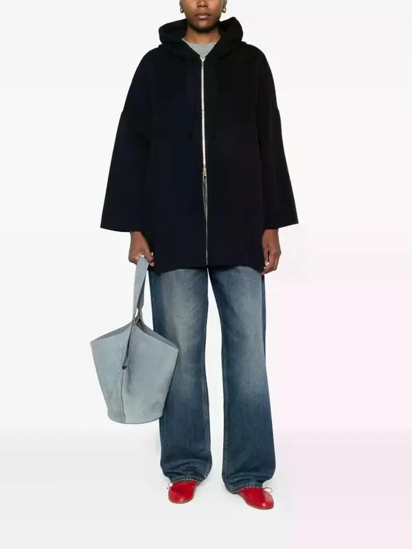Max Mara Hooded Zip Coat
